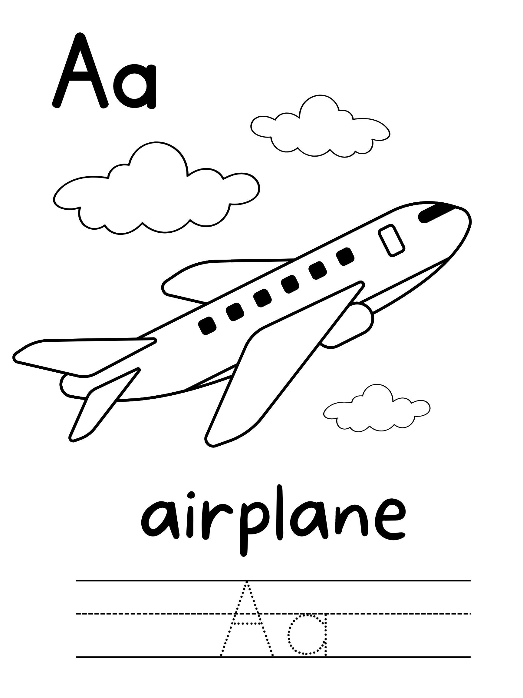 Printable Kids Alphabet Coloring Pages for Fun and Education, Instant ...