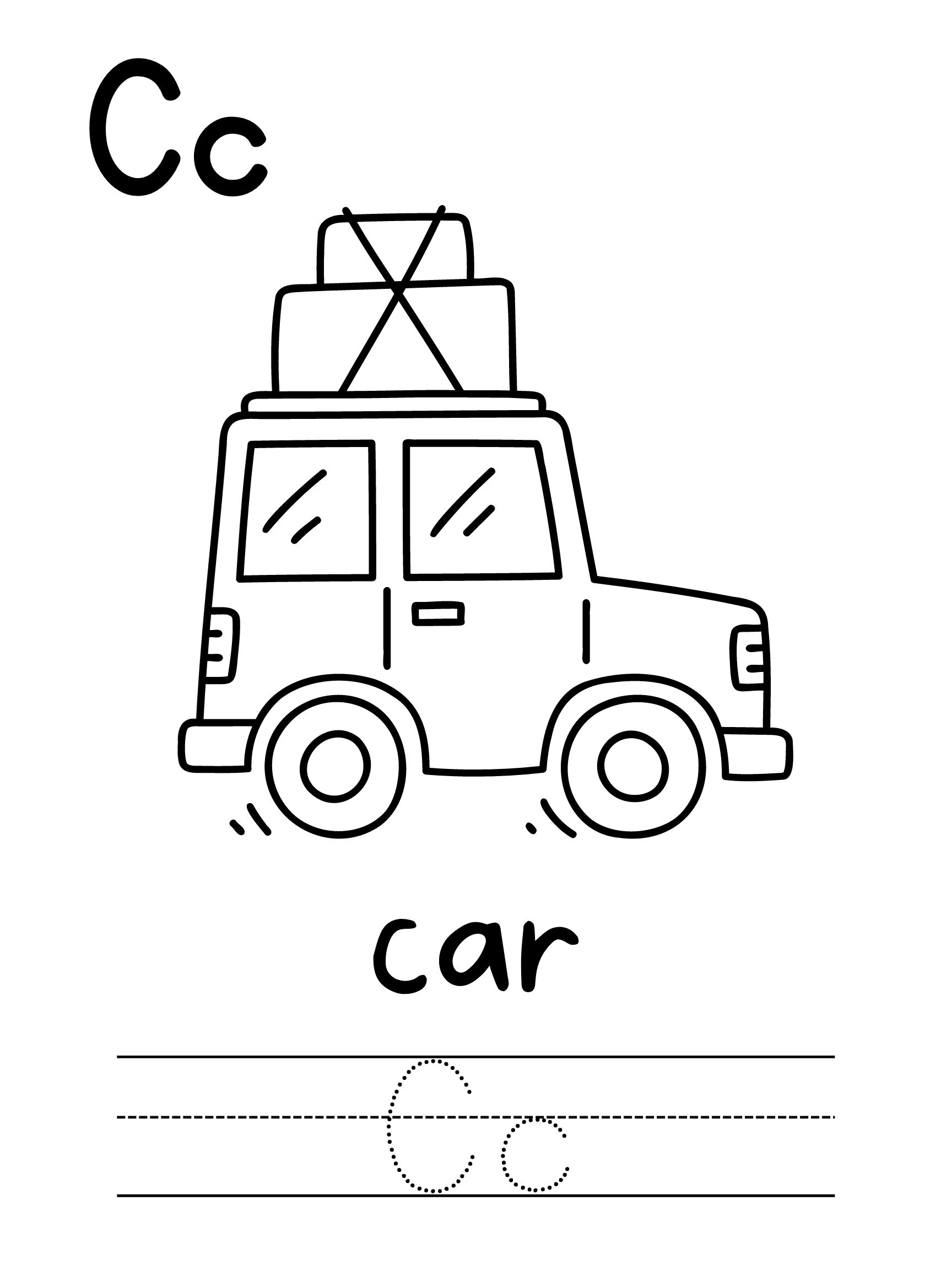 Printable Kids Alphabet Coloring Pages for Fun and Education, Instant ...