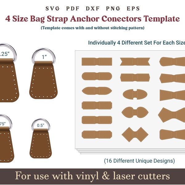 Leather Strap End Pattern - Etsy
