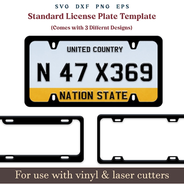 Number Plate Svg - Etsy UK