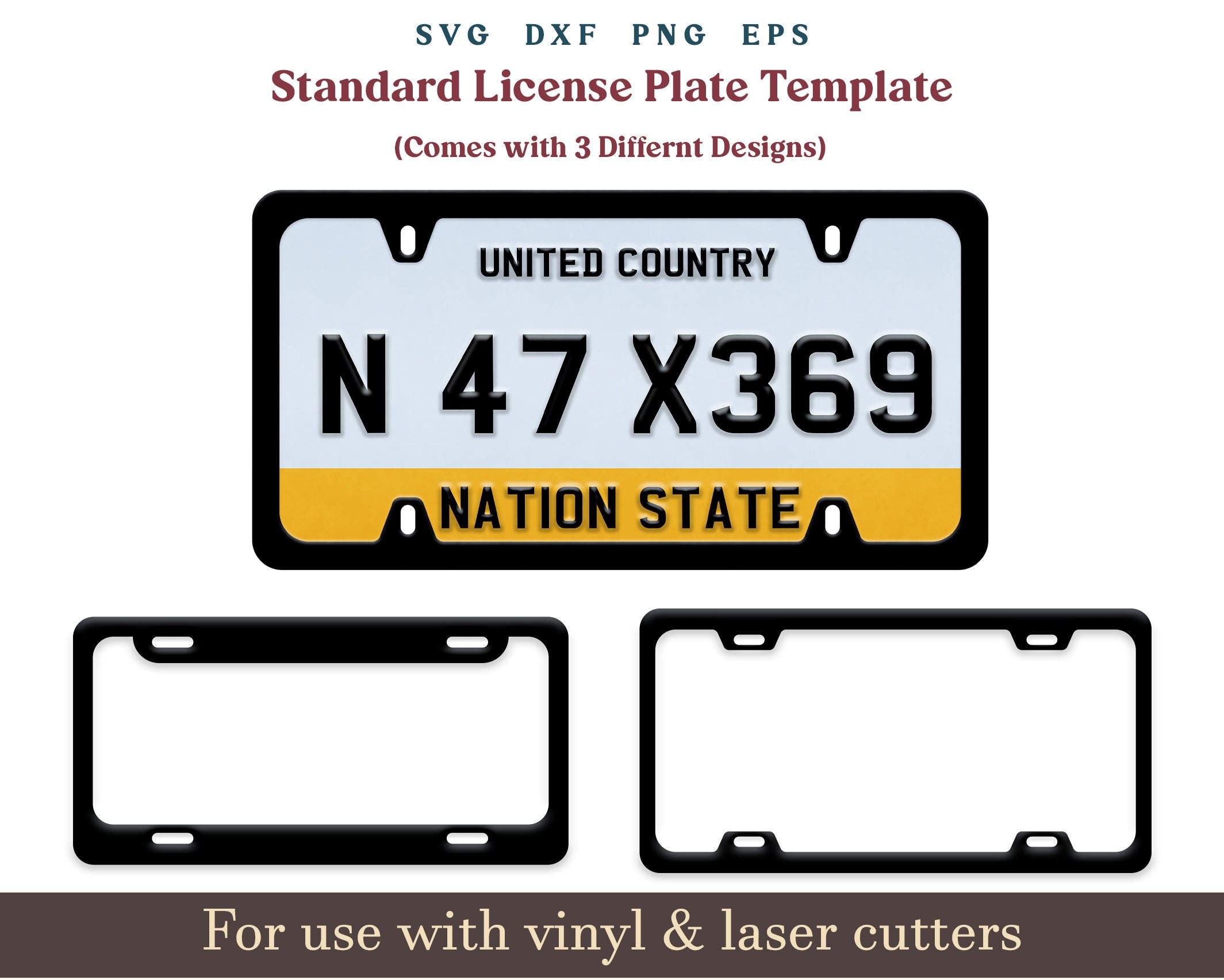 Standard License Plate Template SVG Number Plate Svg Blank - Etsy Australia