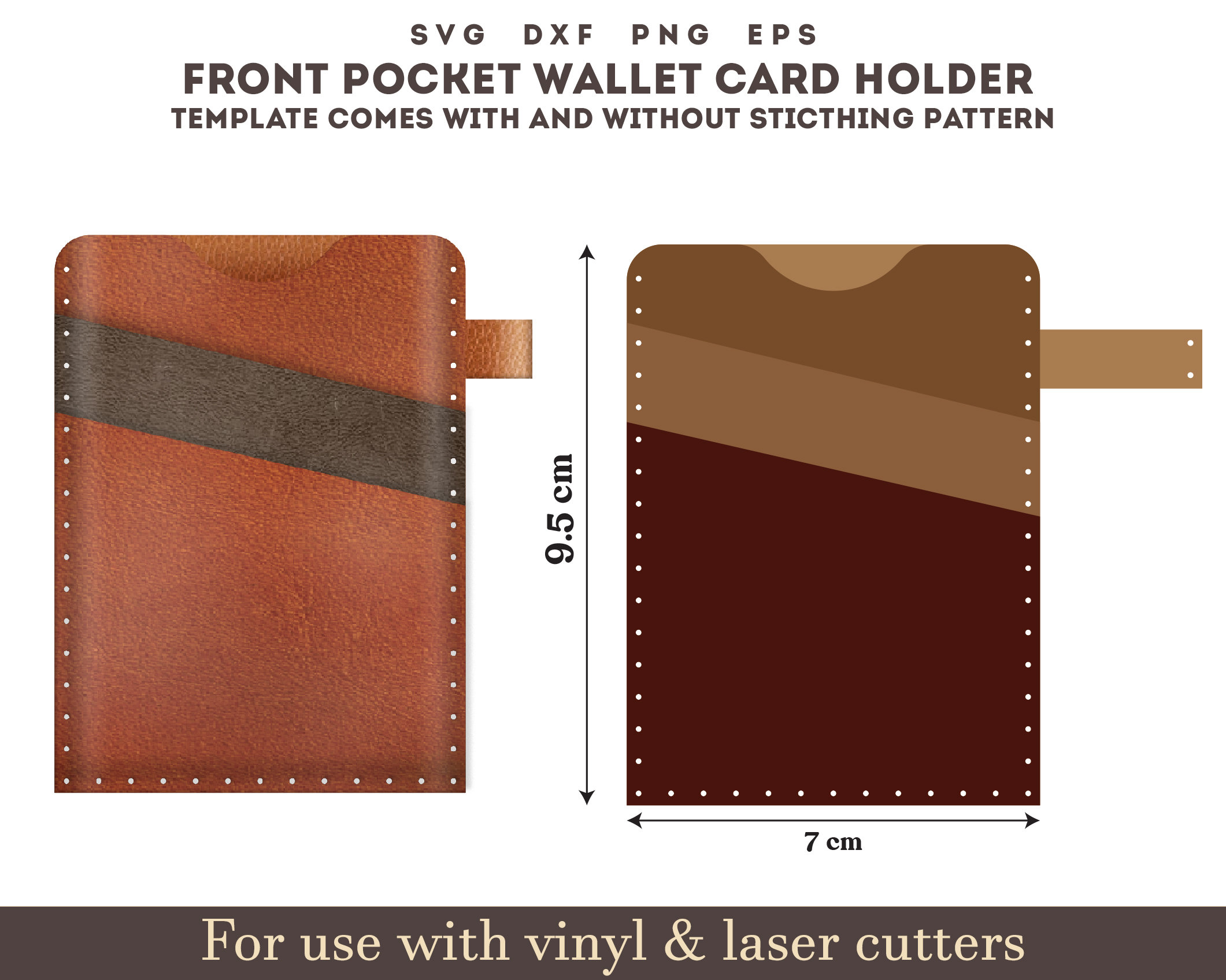 Leather Card Holder Wallet Svg Minimalist Pocket Card Holder - Etsy