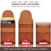 Leather Belt PDF Pattern Svg 5 Different Size Belt End Template SVG ...