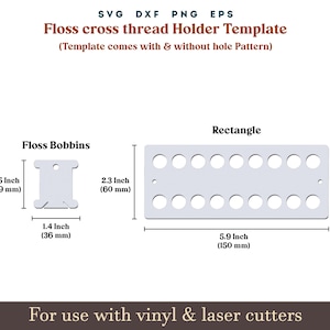Floss Drops Svg, Cross Stitch Thread Floss Template, Floss Bobbins Svg ...