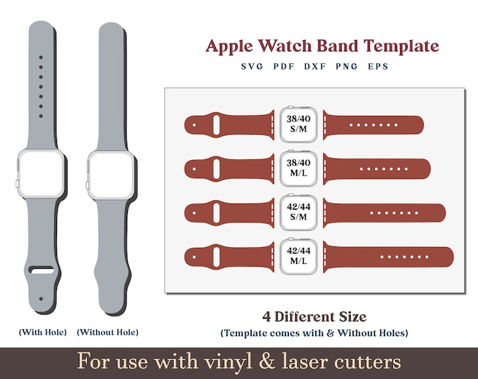 Watch Band SVG Template - Etsy Canada
