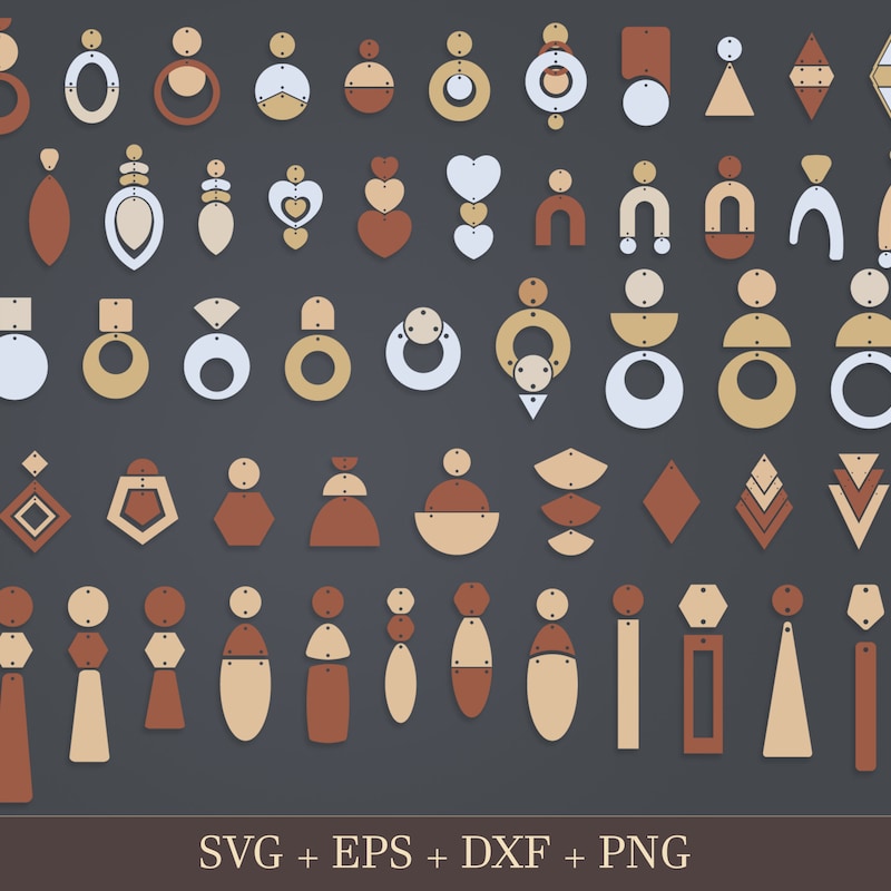 Wooden Earrings - Etsy