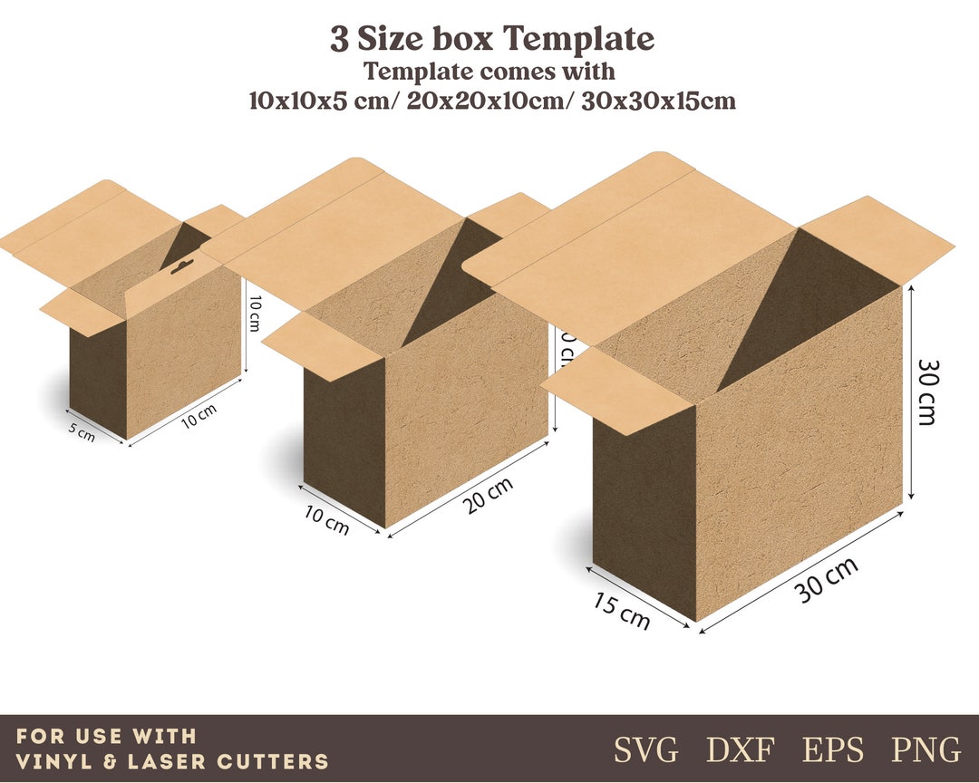 Box template svg Gift Box SVG Packaging Box Templates mini - Etsy Portugal