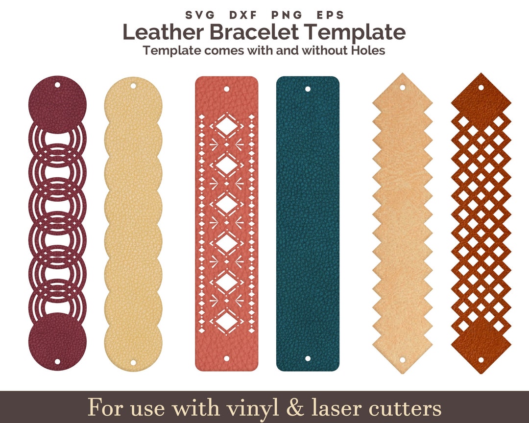 Leather Bracelet SVG Bracelet Svg Cuff Bracelet Svg File - Etsy