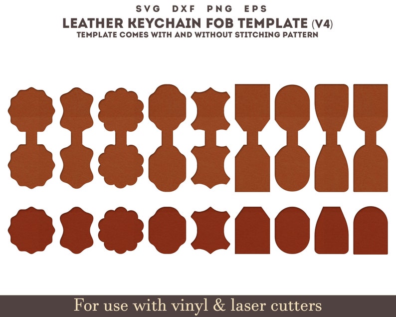 Leather Keychain Svg Leather Keychain Key Fob Pattern Svg - Etsy