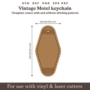 Vintage Motel Keychain Template, Motel Keychain Svg, Hotel Keychain ...