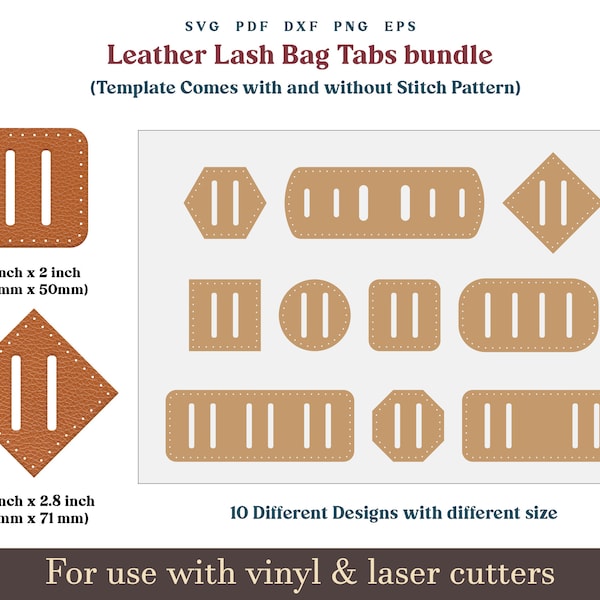 Leather Lash Tab - Etsy