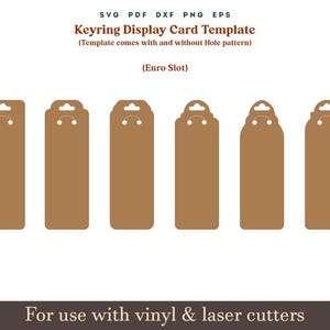 Keyring Display Card Svg, Keychain Packing Template, Keyring Holder ...