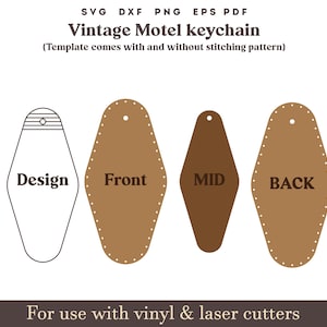 Vintage Motel Keychain Template, Motel Keychain Svg, Hotel Keychain ...