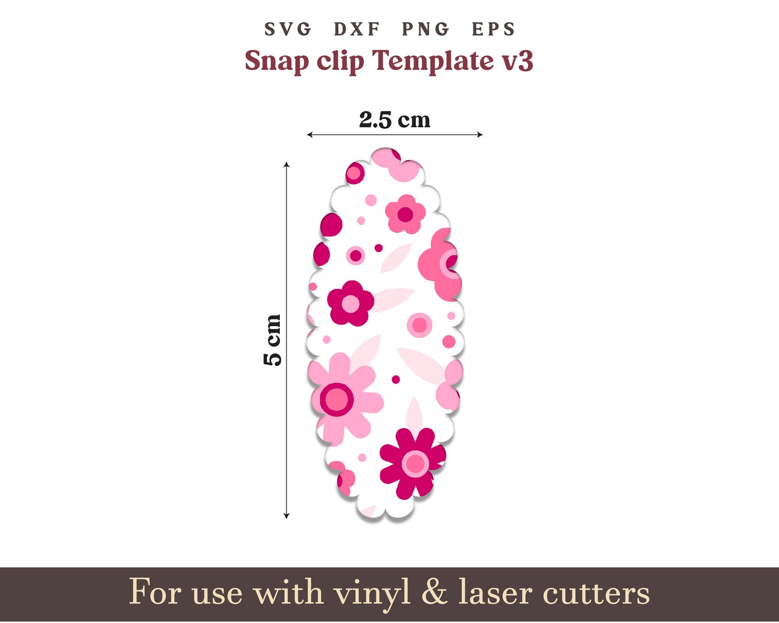 Hinged Snap Clip Template SVG, Hair Clip Svg, Snapclip Svg, Bow ...