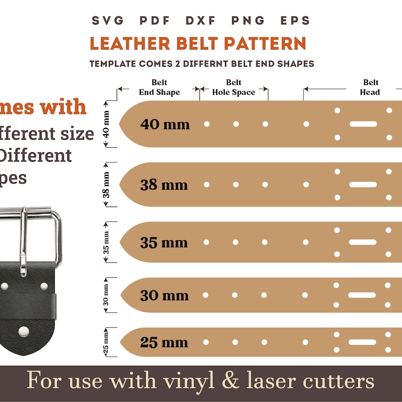 Leather Belt Laser Svg - Etsy