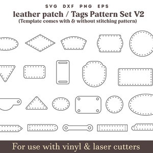 Leather Patch Svg, Leather Tags Svg, 21 Set Hat Patches Svg, Leather ...