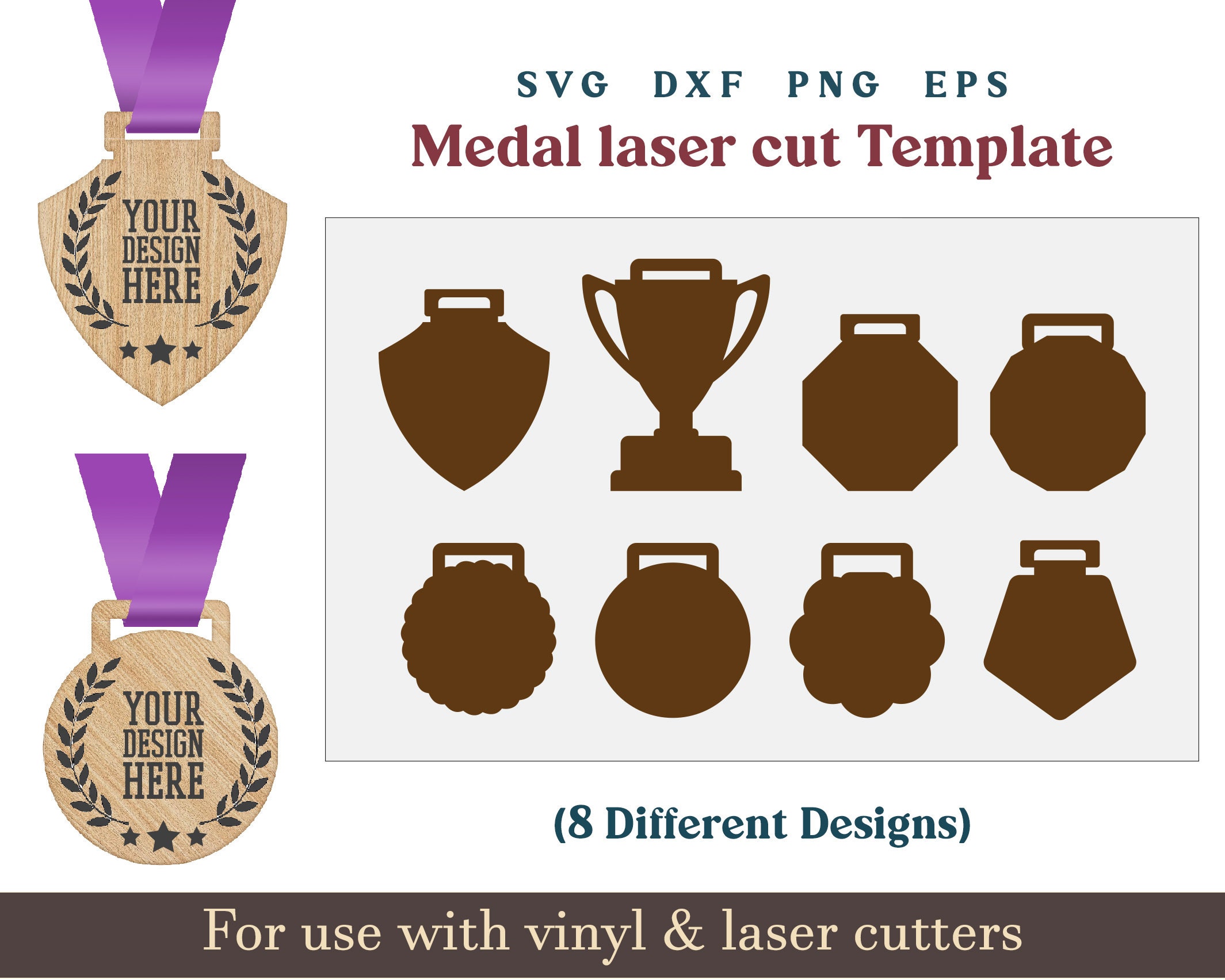Medal Laser Cut Files SVG Blank Medal Svgaward Shape - Etsy Australia