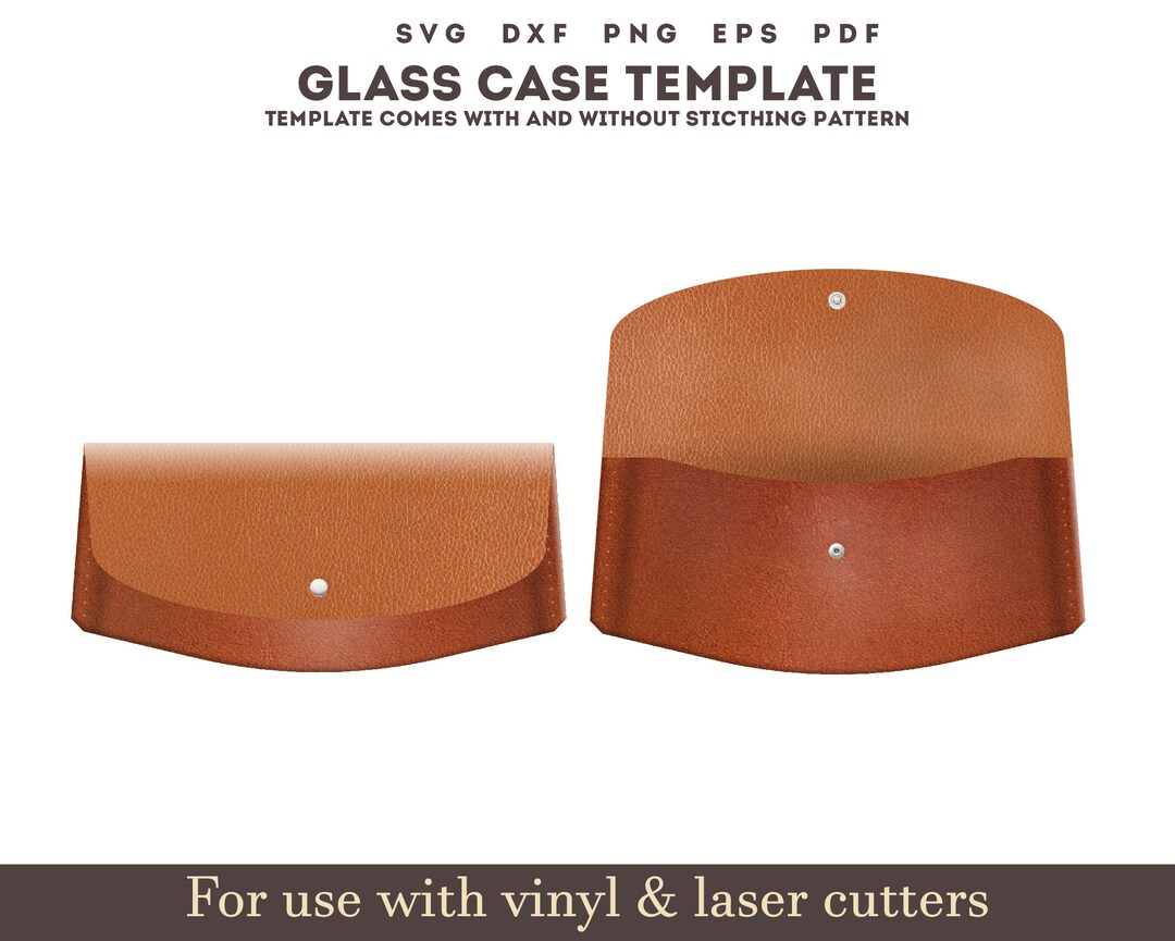 Glass Case Pattern Svg, Glasses Purse Template Svg, PDF Leather ...