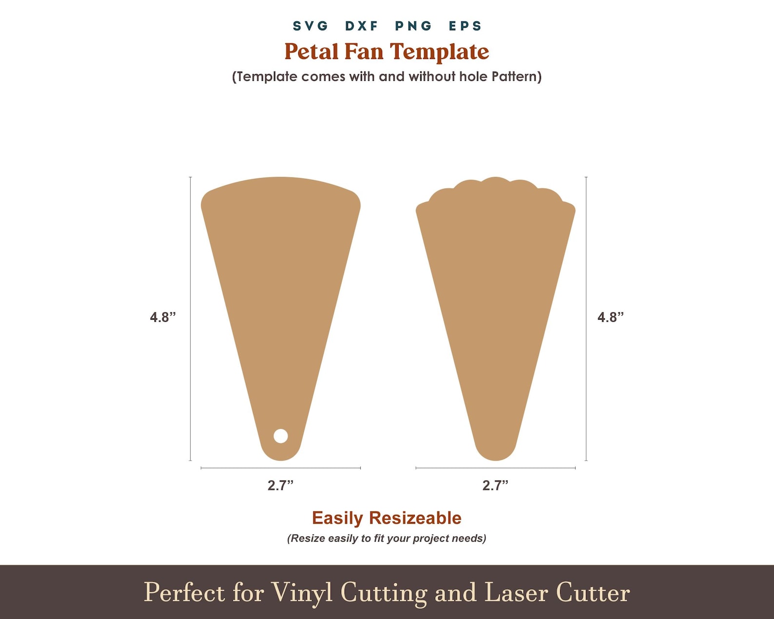 Petal Fan Svg Template, Wedding Fan 6 Set Cut File Bundle, Wedding ...
