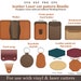 Leather Belt PDF Pattern Svg 5 Different Size Belt End Template SVG ...