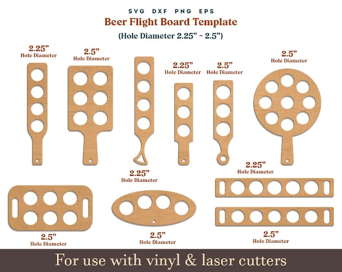 Beer Flight Board With Pub Glasses, Customizable Wooden Drink Flight - Etsy