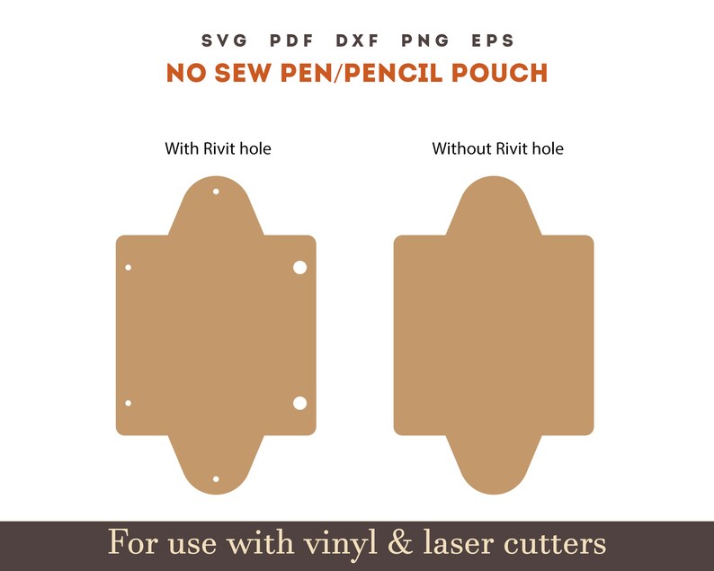 Beginner Leather Pen Pouch PDF SVG Pattern Easy and - Etsy