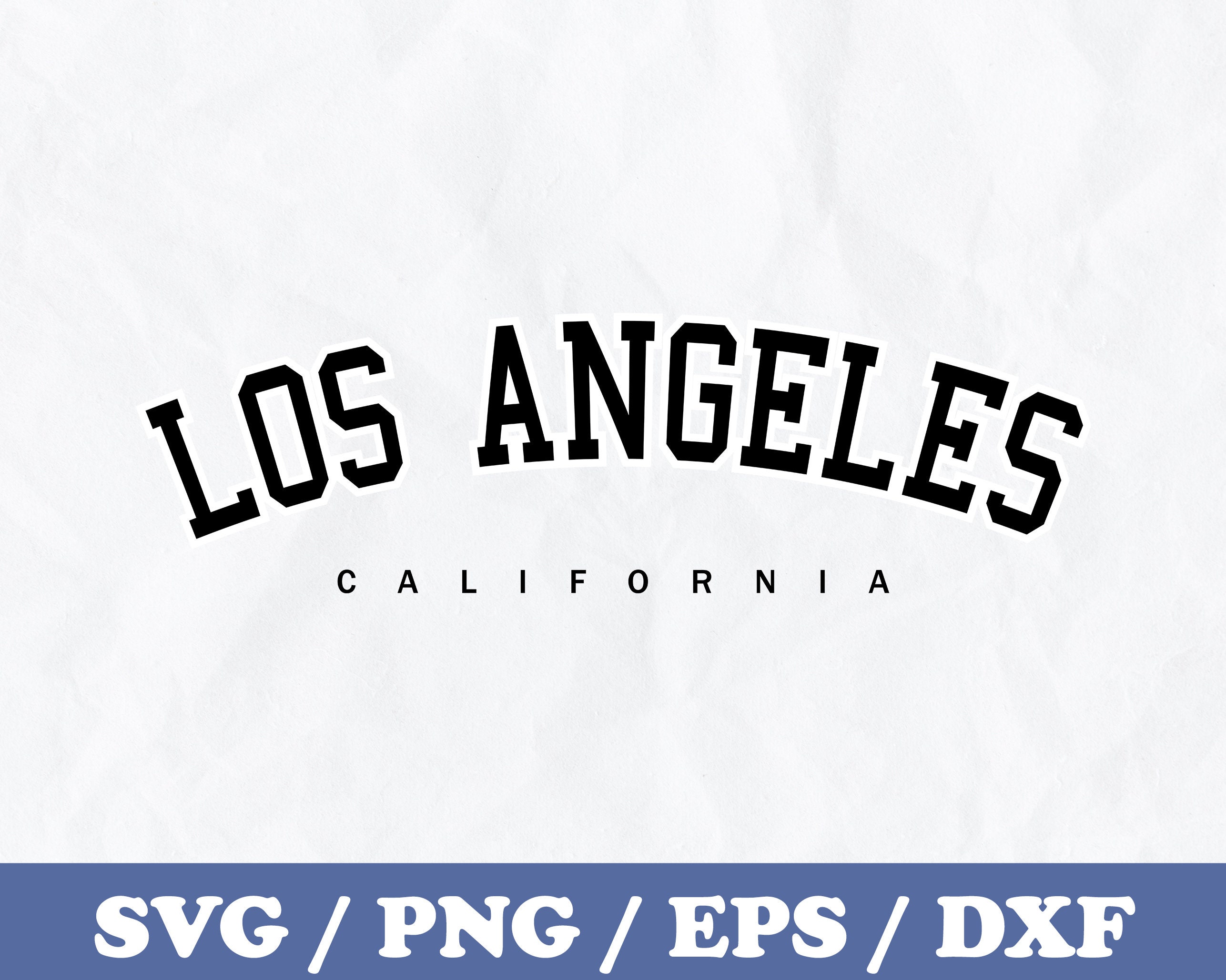 Los Angeles California Svg Png Los Angeles Text Svg Png - Etsy