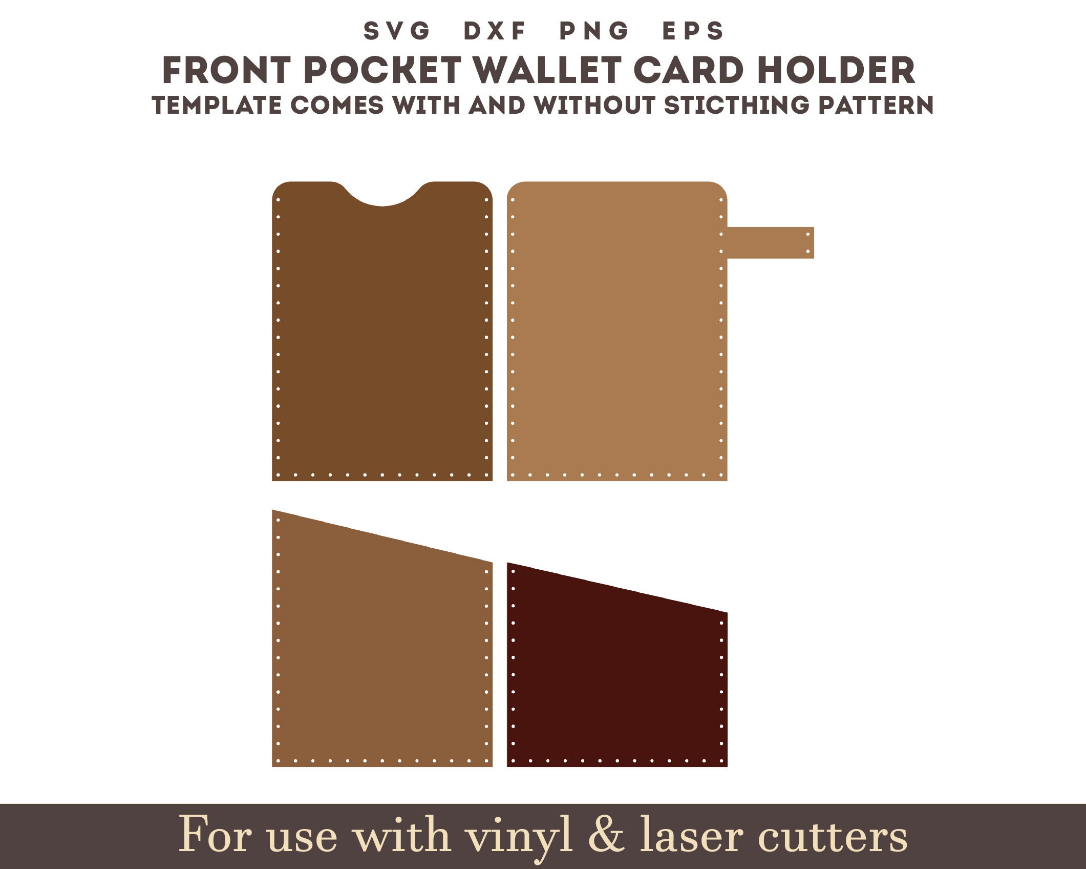 Leather Card Holder Wallet Svg Minimalist Pocket Card Holder - Etsy
