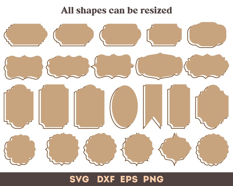 Classic Frames SVG Label Svg Decorative Frames and Border - Etsy
