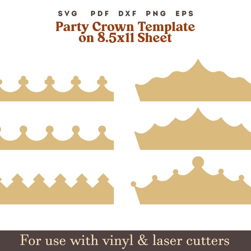 Birthday Crowns Pdf - Etsy