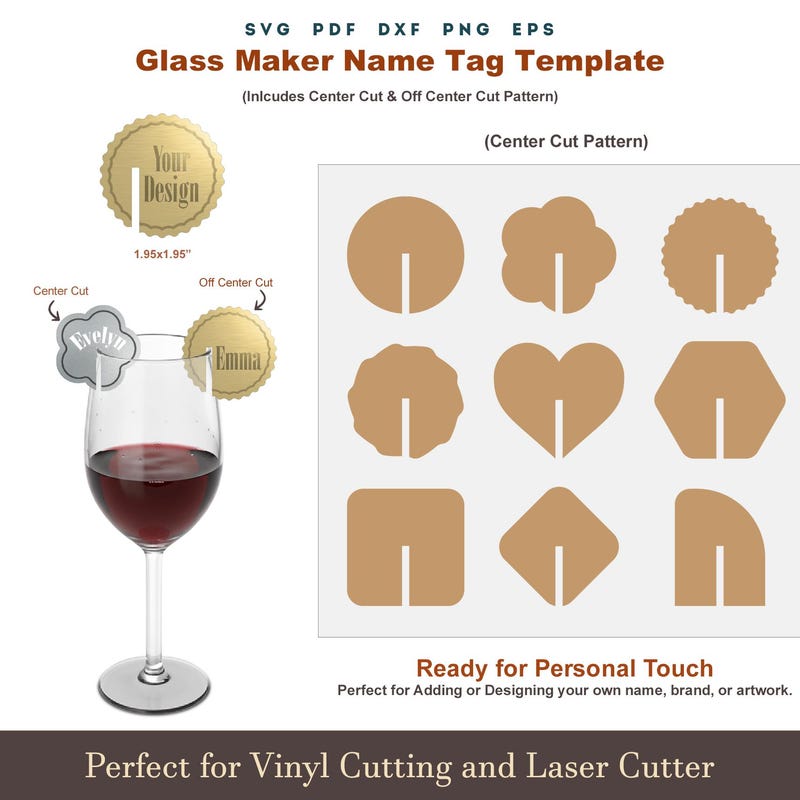 Laser Engraved Drink Tag - Etsy UK