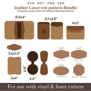 Leather Laser Pattern Cut File Bundle, Leather Keychain Key Fob Svg ...