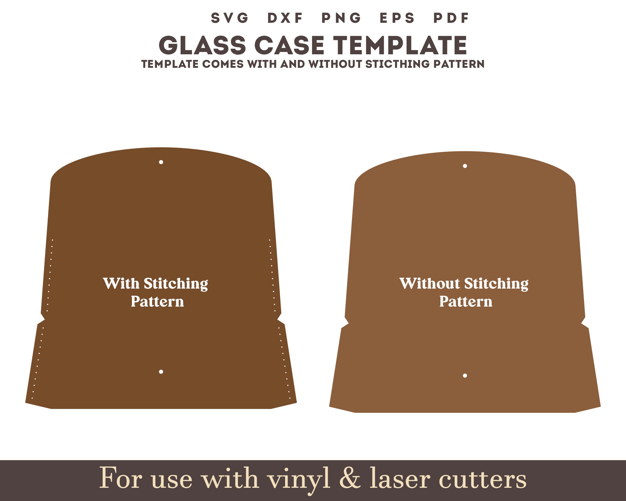 Glass Case Pattern Svg, Glasses Purse Template Svg, PDF Leather ...
