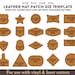 Leather Patch Svg 20 Set Leather Hat Patches Svg Leather - Etsy