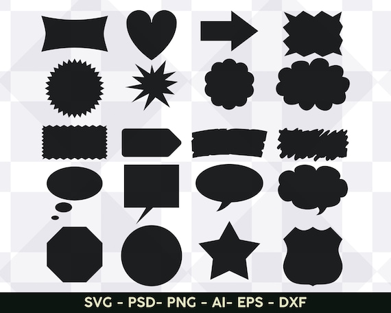 Label Shapes Png