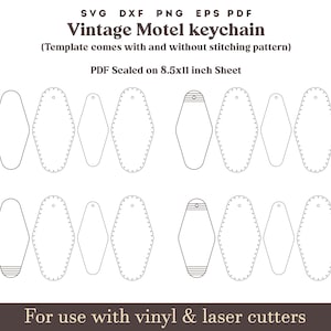 Vintage Motel Keychain Template, Motel Keychain Svg, Hotel Keychain ...