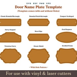 Door Name Plate Svg, Title Plates for Memorials Name Tags ID Nameplate ...
