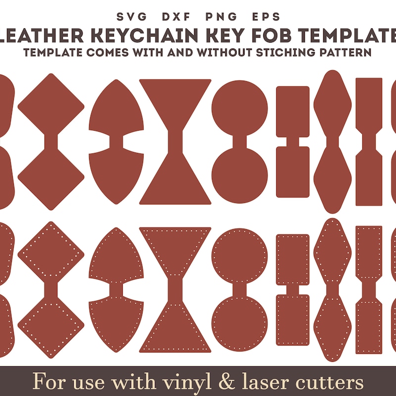 Leather Keychain Pattern - Etsy