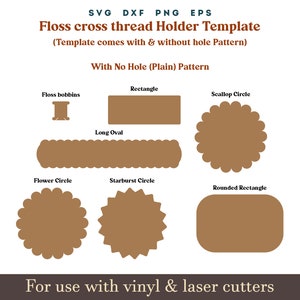Floss Drops Svg, Cross Stitch Thread Floss Template, Floss Bobbins Svg ...
