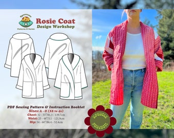 Blanket Coat PDF Sewing Pattern for Women - Etsy