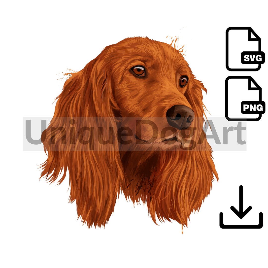 Unique Irish Setter PNG Clipart Sublimation Design Graphic Printable ...