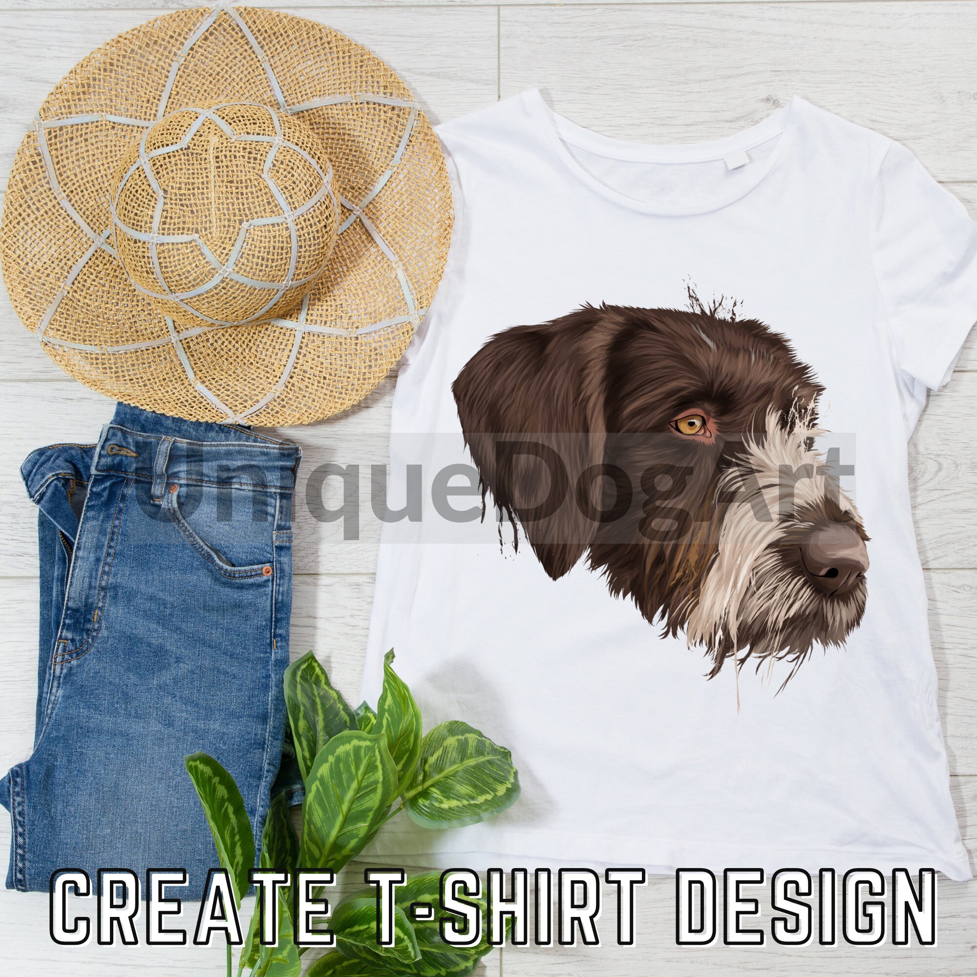 Unique German Wirehaired Pointer PNG Clipart Sublimation Design Graphic ...