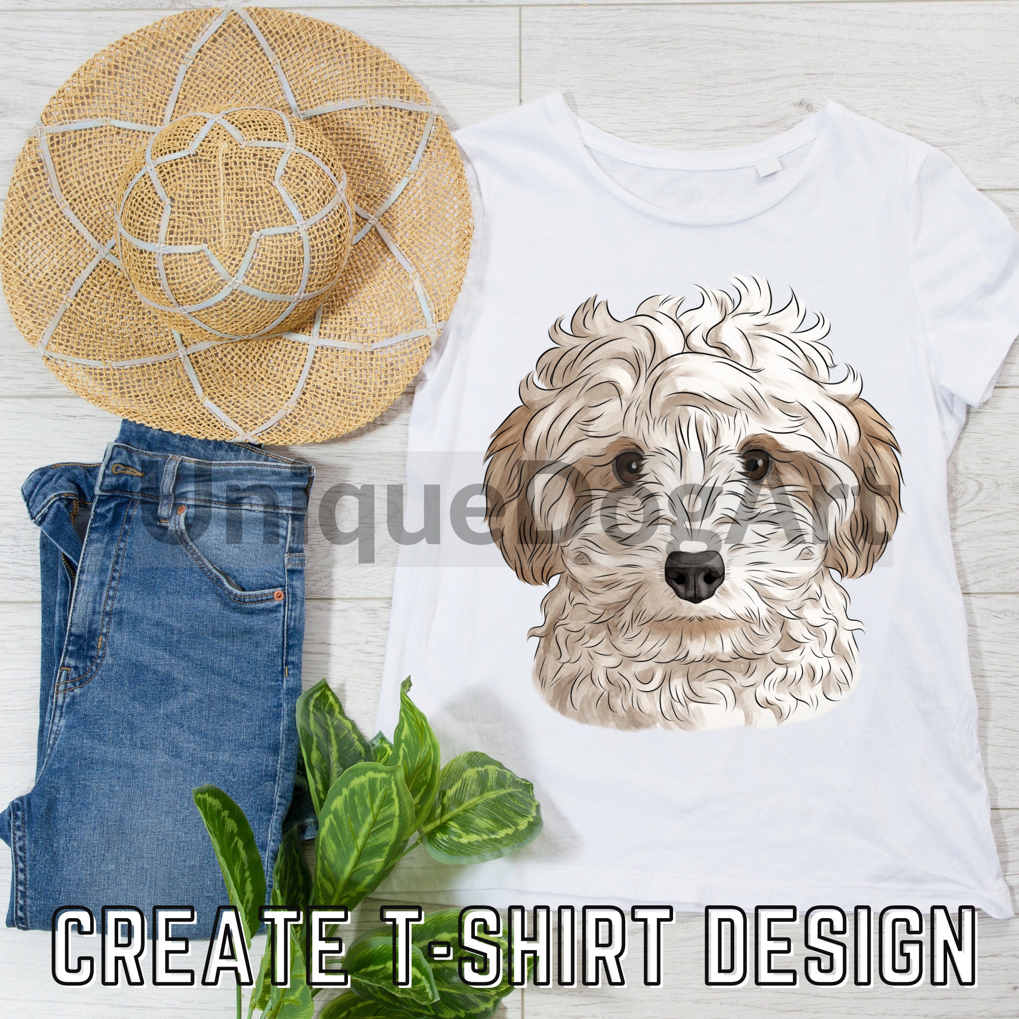 Unique Watercolor Cavapoo PNG Clipart Sublimation Design Graphic ...