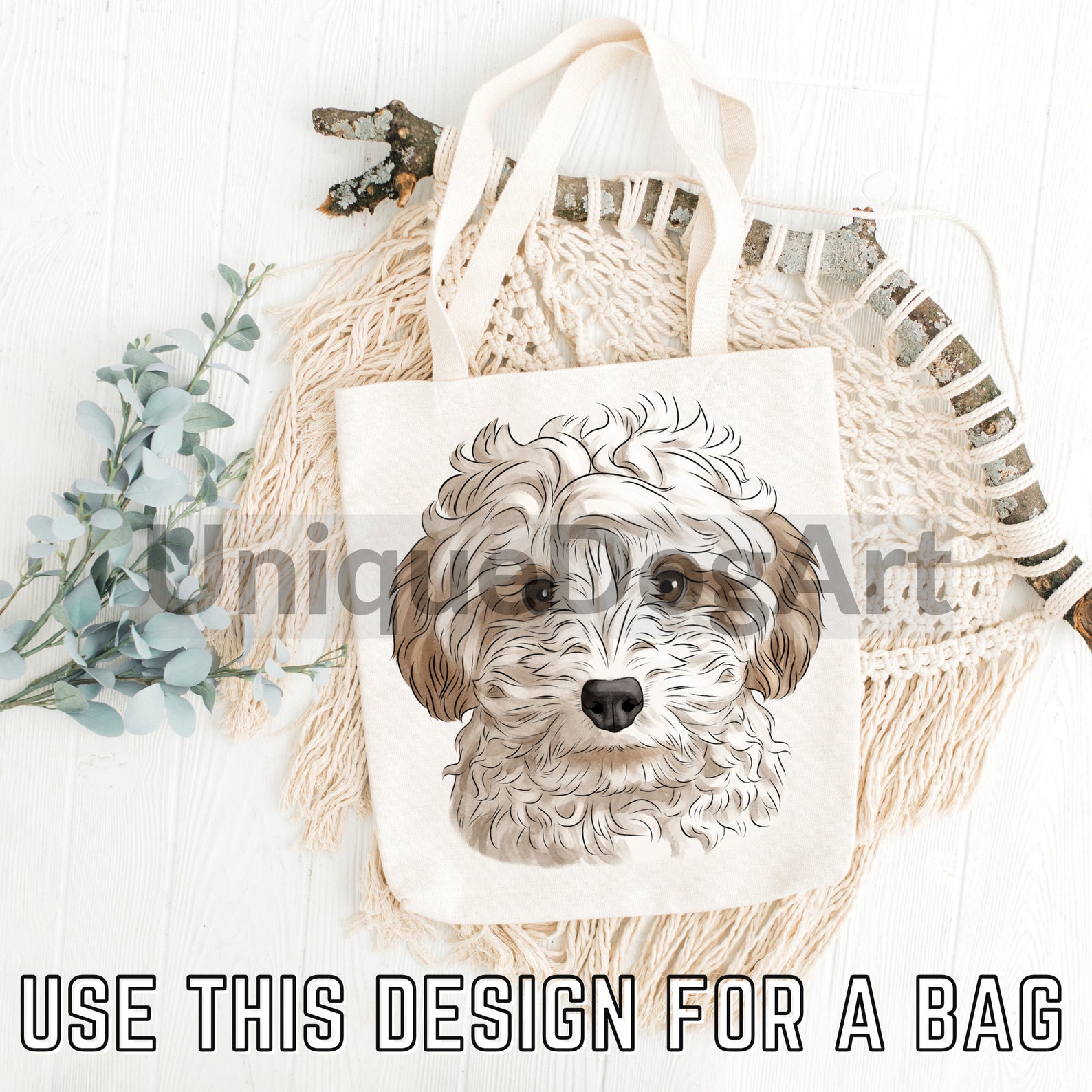 Unique Watercolor Cavapoo PNG Clipart Sublimation Design Graphic ...