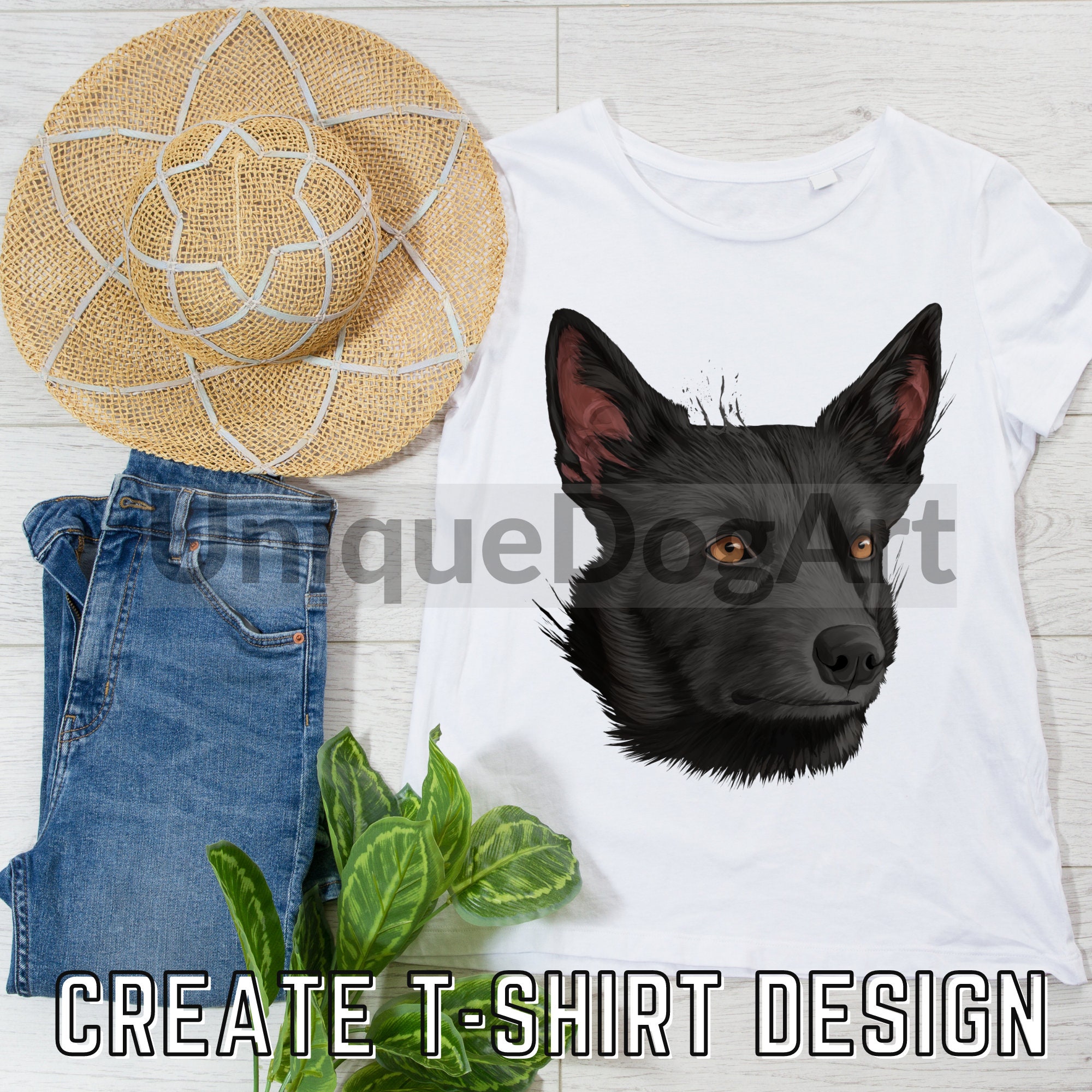 Unique Black Australian Kelpie PNG Clipart Sublimation Design Graphic ...