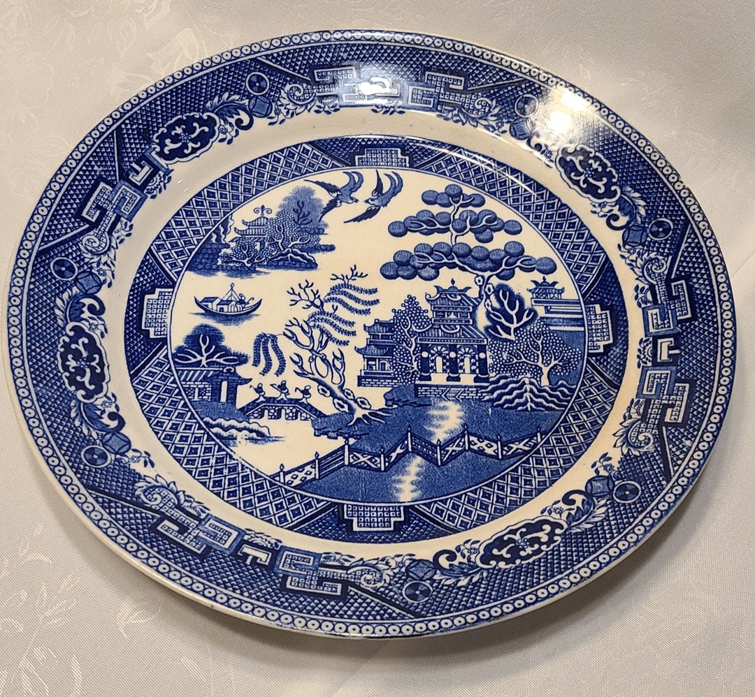 Wedgewood Blue Willow Plate - Etsy