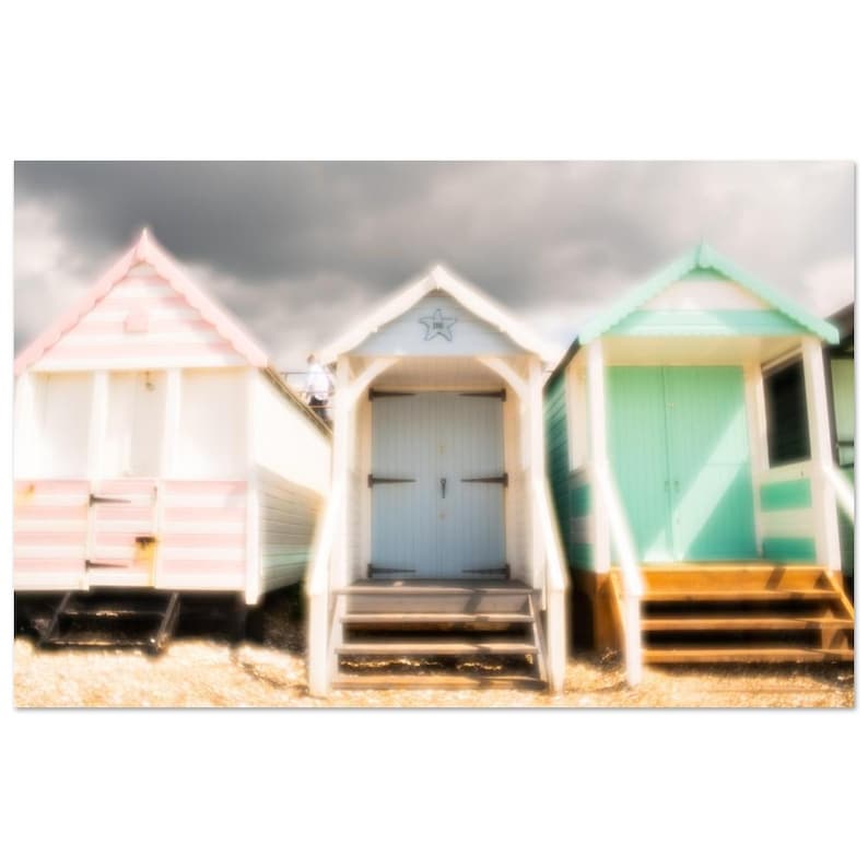 Dreamy Beach Huts Classic Matte Paper Poster - Etsy