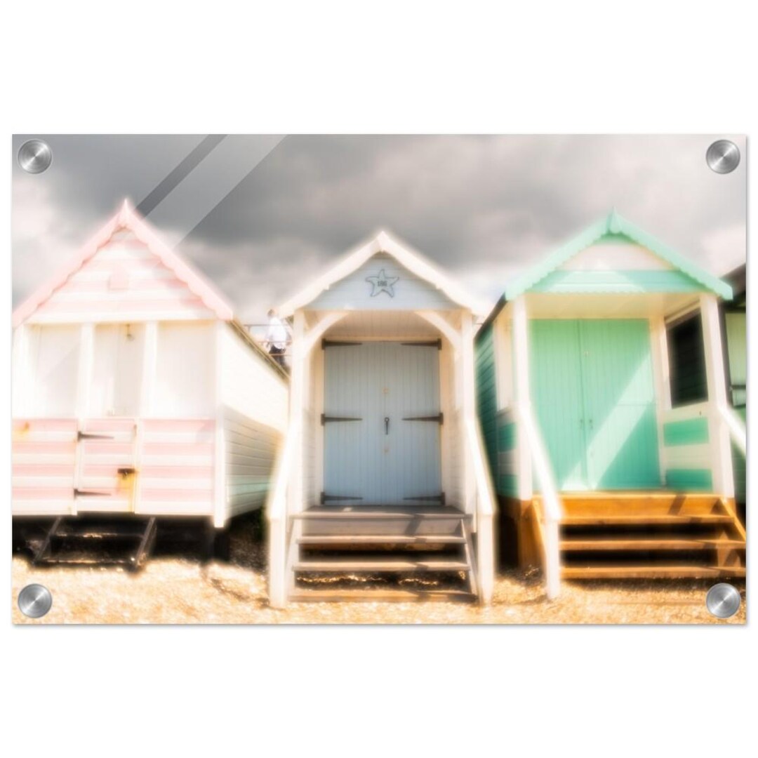 Dreamy Beach Huts Acrylic Print - Etsy