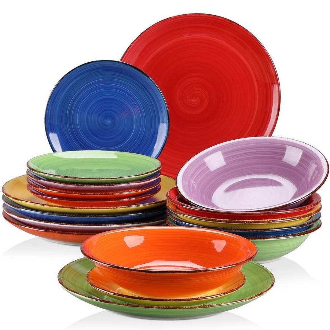 Assorted Colors Dinnerware Set service for 6 Dinnerware - Etsy