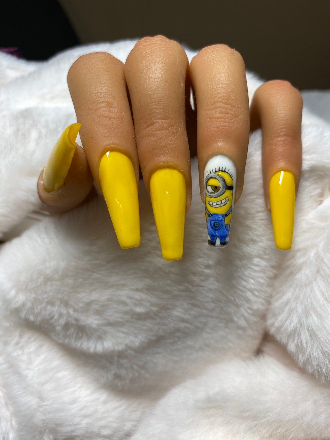 Minion Inspired Press on Nails - Etsy